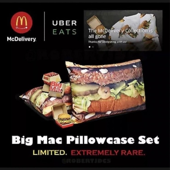 McDonald's | Bedding | Nwt Rare Limited Edition Mcdonalds Uber Eats ...